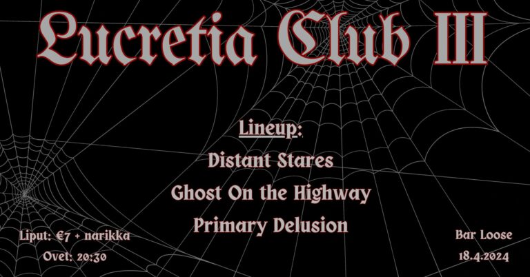 Lucretia Club III: Distant Stares, Ghost On The Highway, Primary ...